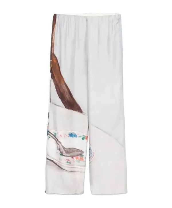 Nanushka Milon Graphic Print Trousers - White