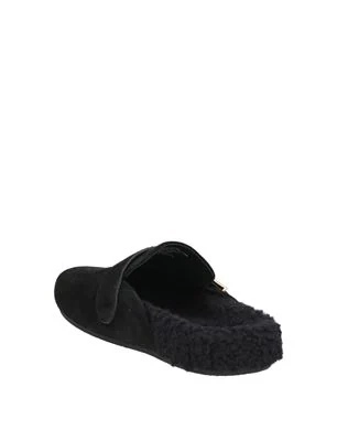 Tory Burch Suede Mules With Logo Detail