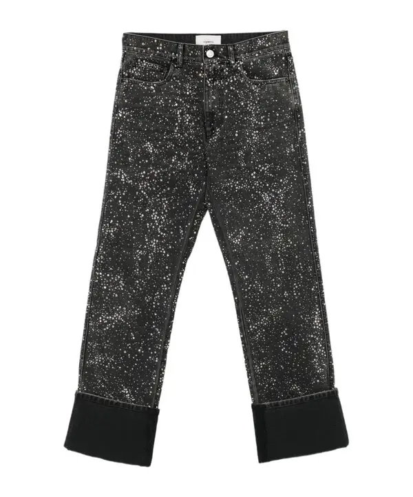 Coperni Crystal-embellished Boyfriend Jeans