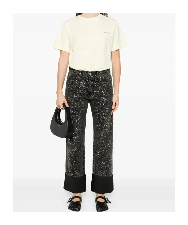 Coperni Crystal-embellished Boyfriend Jeans