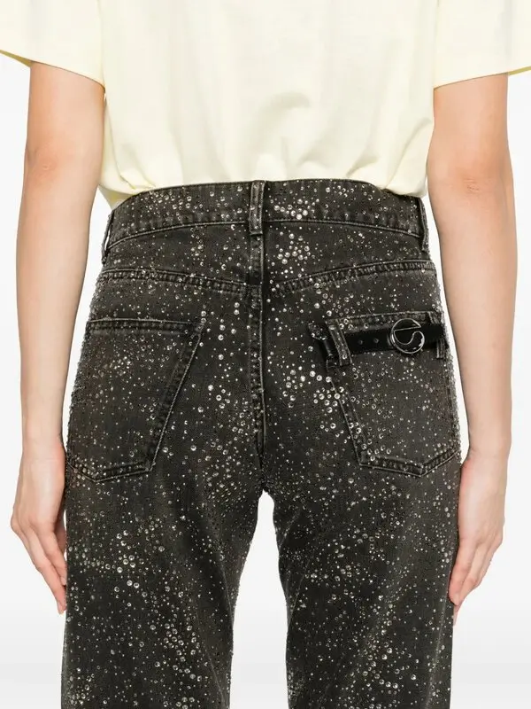Coperni Crystal-embellished Boyfriend Jeans