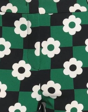 MAXCO. Max&co. Green Check Floral Printed Casual Trousers