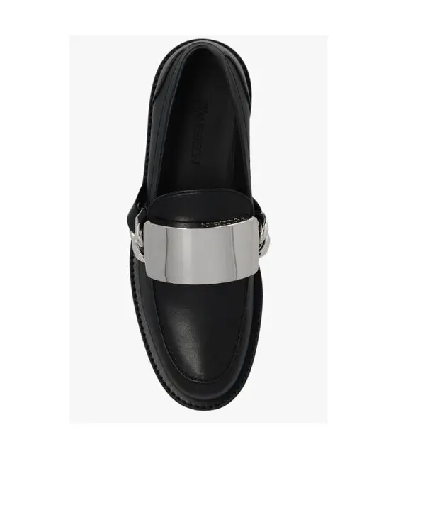 J.W.ANDERSON Logo-engraved Leather Loafers