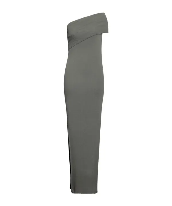 Rick Owens One-shoulder Knit Midi Dress