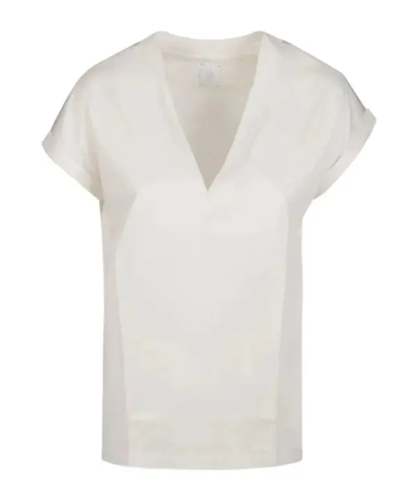 Eleventy Cuffed T-shirt - White