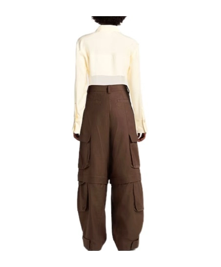Sportmax Solid Color Chiffon Blouse