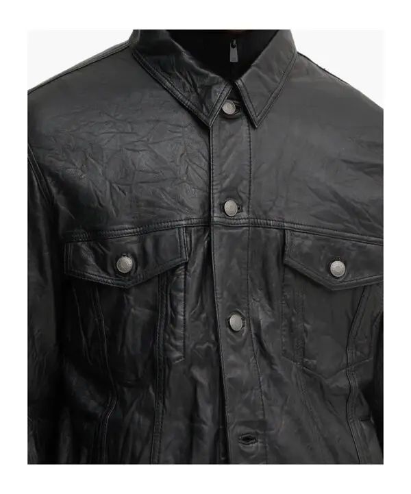 Zadig&Voltaire Leather Button-fastening Jacket