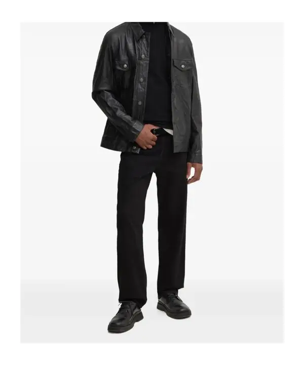 Zadig&Voltaire Leather Button-fastening Jacket
