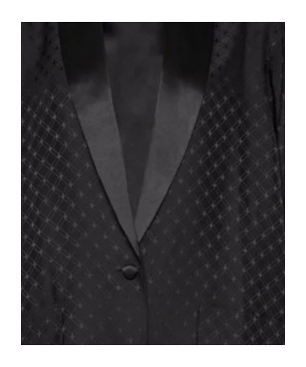 ERES Velours Geometric-pattern Lounge Cardigan