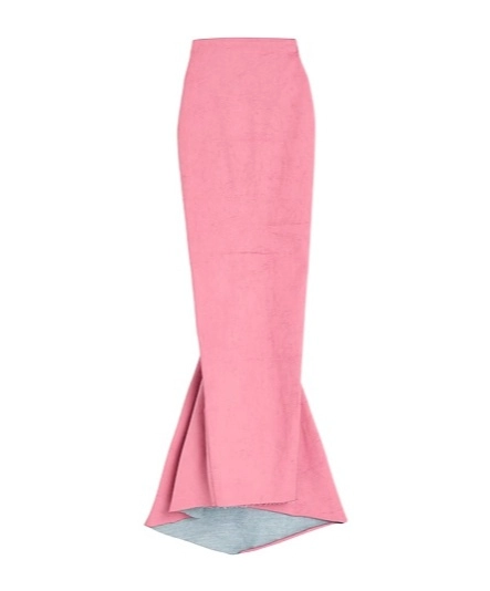 Rick Owens Asymmetrical Denim Skirt