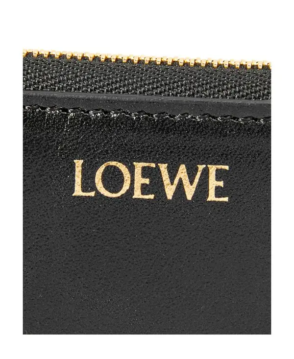 Loewe Knot Compact Zip Wallet In Shiny Nappa Calfskin