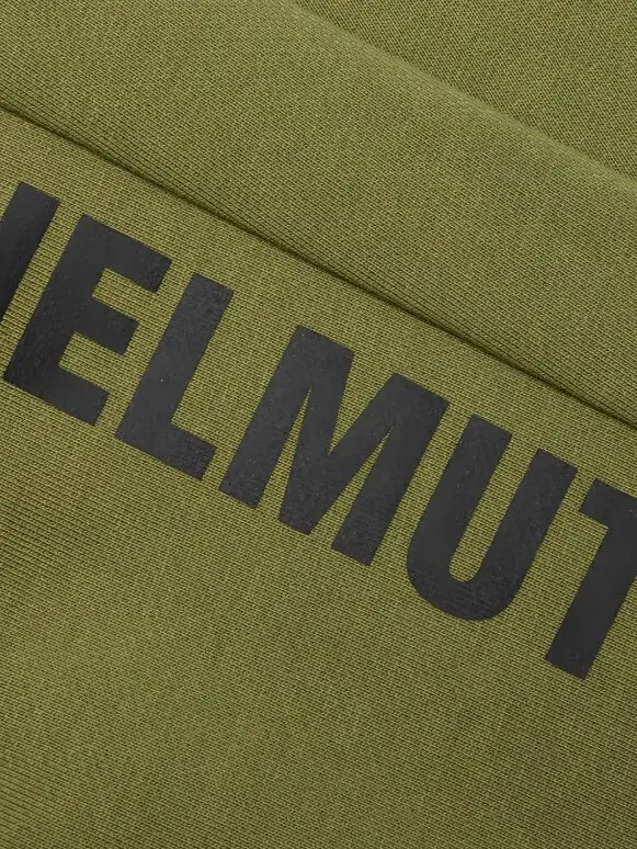 Helmut Lang Elasticated-cuff Logo-print Joggers
