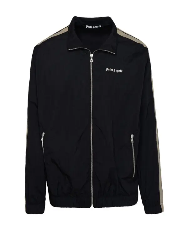 Palm Angels Logo Detailed Zipped Track Jacket