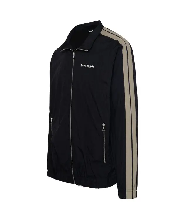 Palm Angels Logo Detailed Zipped Track Jacket