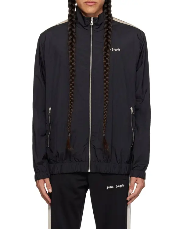 Palm Angels Logo Detailed Zipped Track Jacket