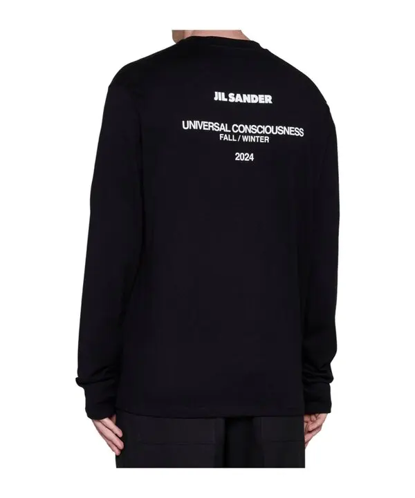 JIL SANDER Logo Printed Long-sleeved T-shirt