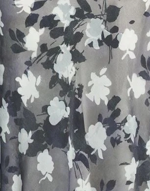 MAXCO. Max&co. Ink Floral Print Chiffon Midi Skirt
