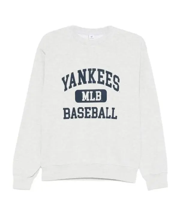 SPORTY  RICH Sporty & Rich Baseball Print Sweatshirt