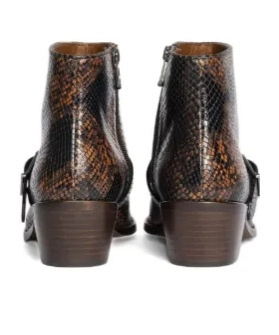 Zadig&Voltaire Snakeskin-effect Buckle Boots