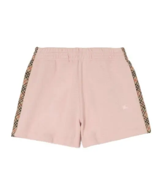 Burberry Check Trim Cotton Shorts
