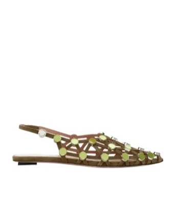 Attico Embellished Caged Sandals