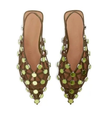 Attico Embellished Caged Sandals