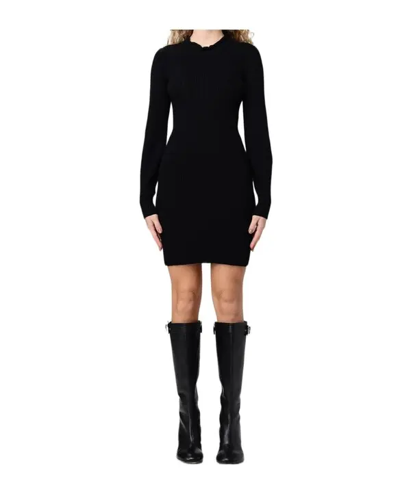 TWINSET Long-sleeved Ribbed Dress