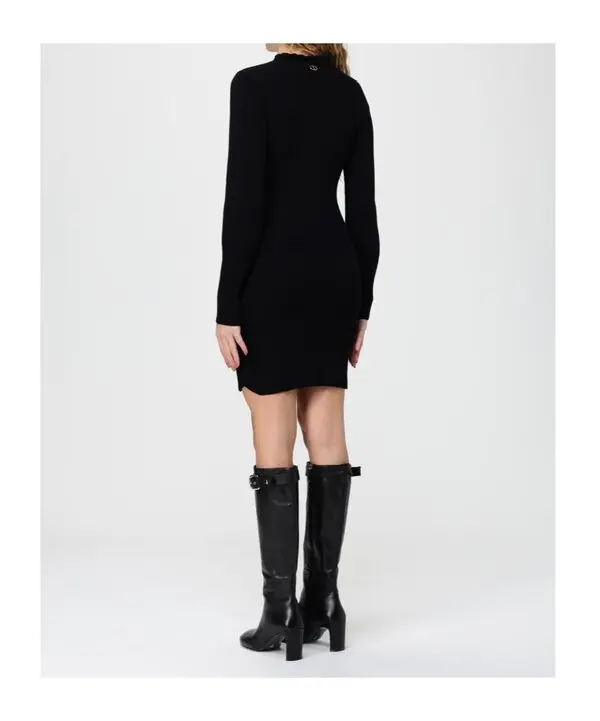 TWINSET Long-sleeved Ribbed Dress
