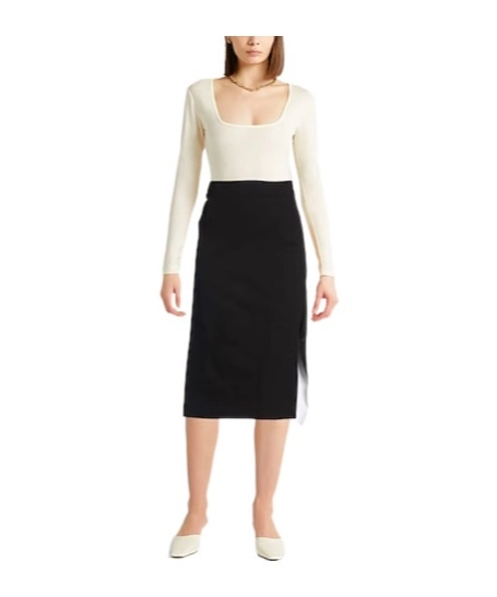 Sportmax Slim Solid Color Skirt