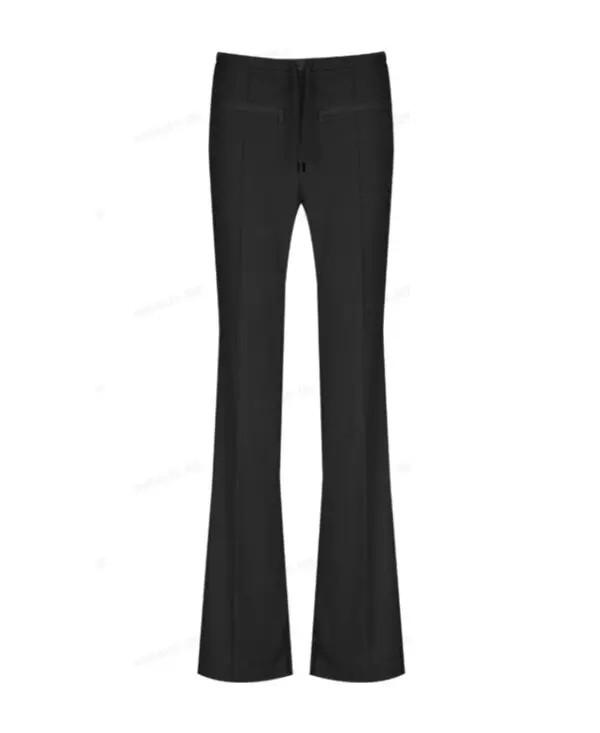 COURREGES Courrèges Drawstring Pleated Bootcut Pants