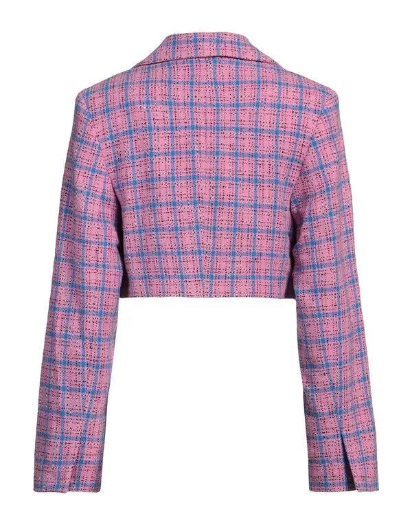 GANNI Plaid Single-breasted Blazer