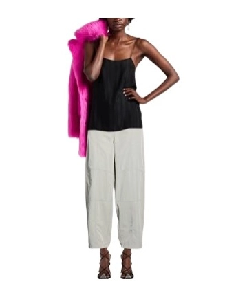 MAXCO. Loose Tapered Cropped Casual Trousers