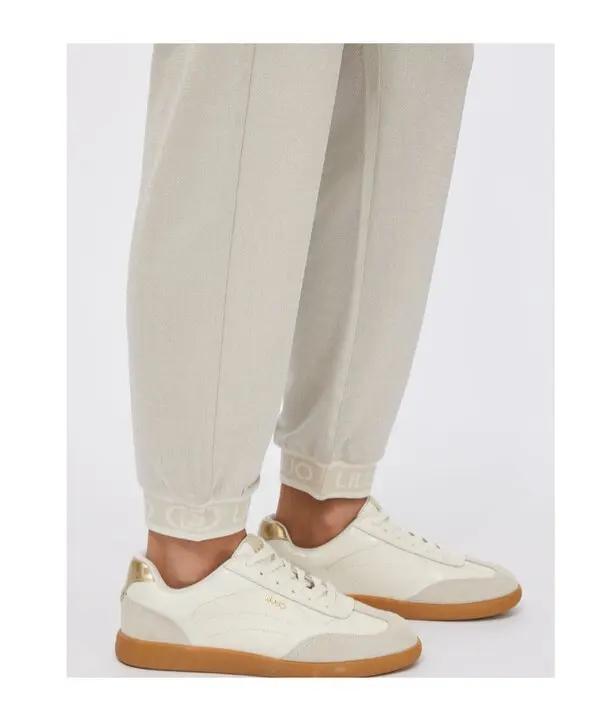 Liu Jo Jacquard Logo Straight-leg Track Pants