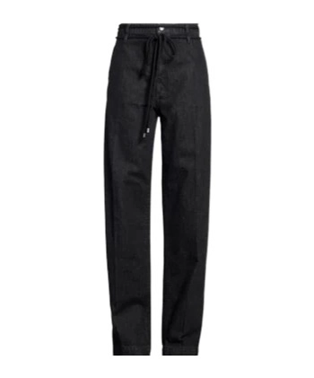 Sportmax Denim Tapered Trousers With Drawstring Waist
