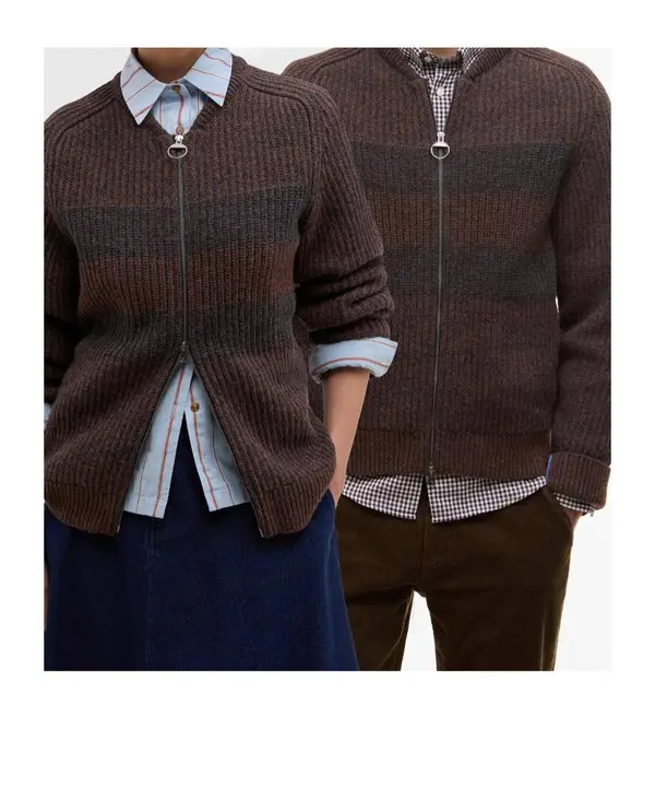 Barbour X Paul Smith Striped Cardigan