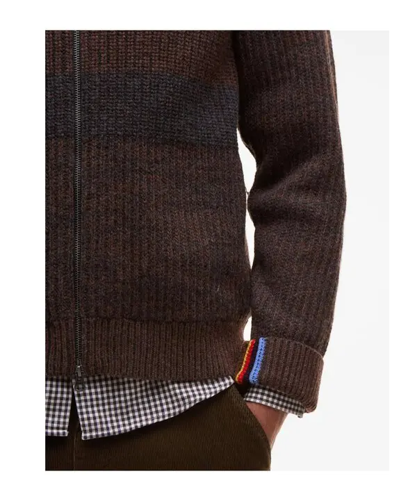 Barbour X Paul Smith Striped Cardigan
