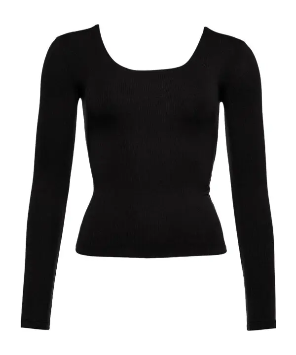 ERES Twist-back Long-sleeved Top