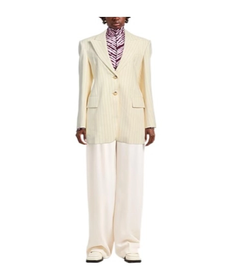 Sportmax Striped Single-breasted Blazer