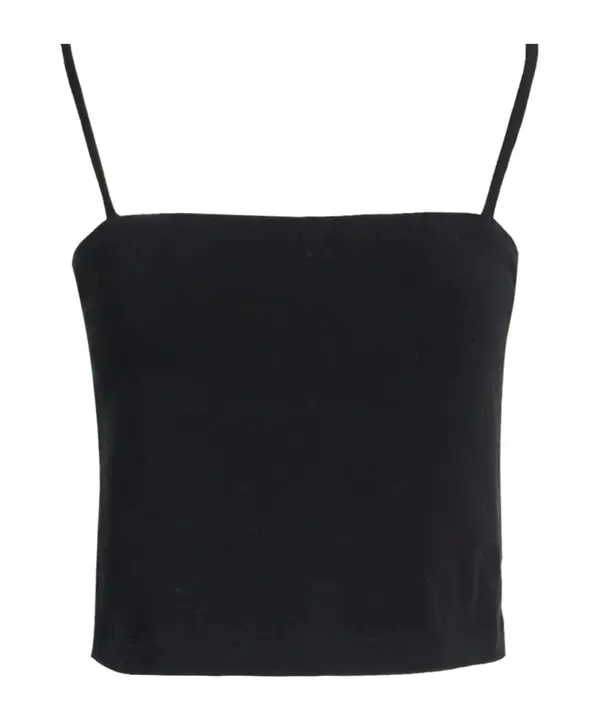 Brunello Cucinelli Cropped Spaghetti-strap Camisole - Black