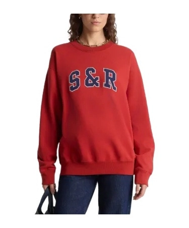 SPORTY  RICH Sporty & Rich Appliqué Sweatshirt