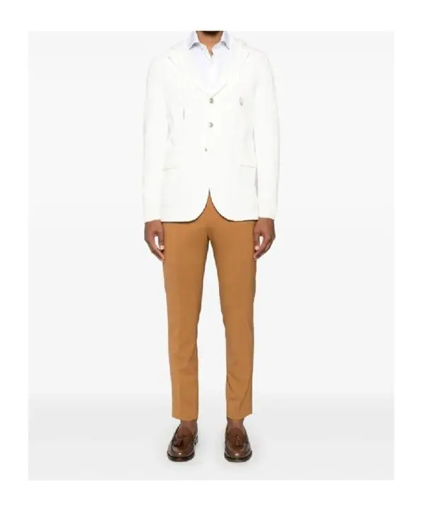 Eleventy Hooded Blazer - White