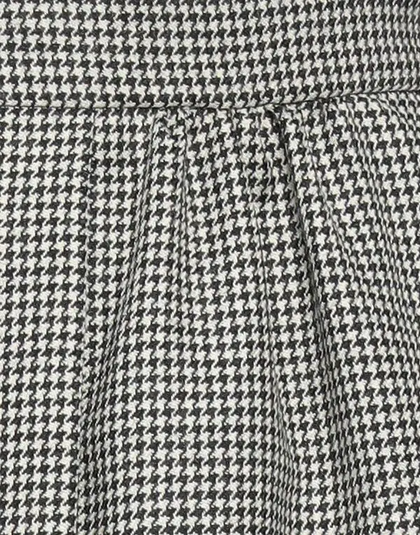 Max Mara Houndstooth Flannel Flared Skirt