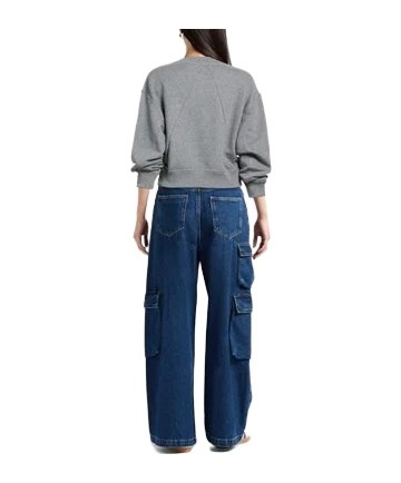 Rag & Bone Cropped Crewneck Sweatshirt