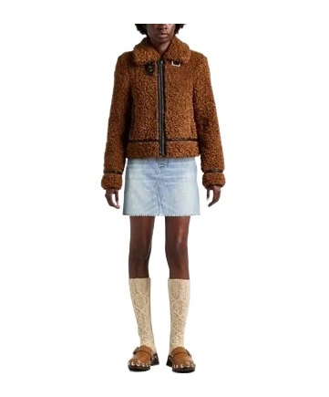 Rag & Bone Gradient Denim Mini Skirt