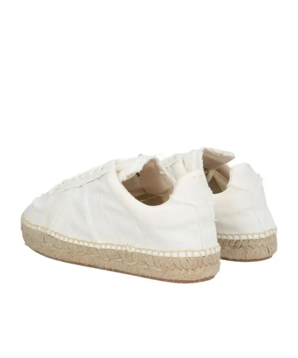 MAISON MARGIELA Canvas And Straw Woven Shoes
