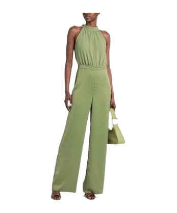 MAXCO. Halter Neck High Waist Wide Leg Jumpsuit