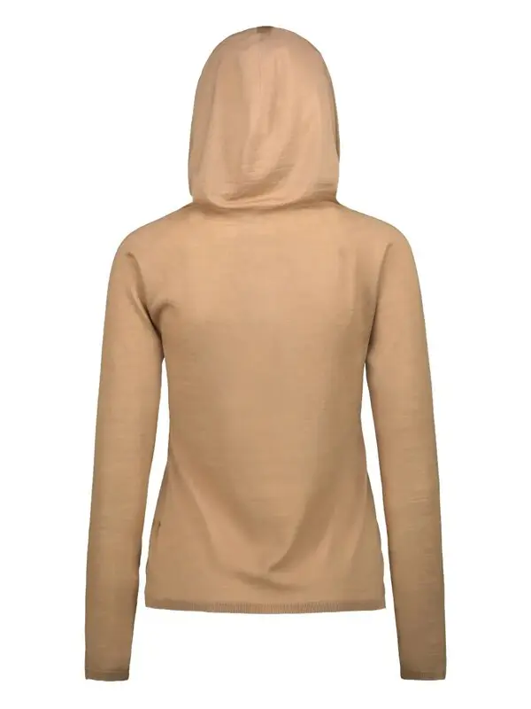 COURREGES Logo-embroidered Wool Hoodie