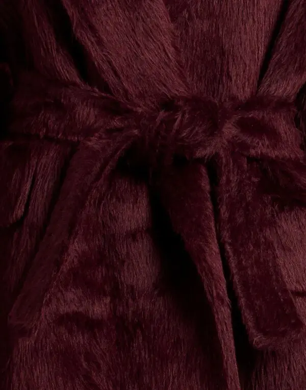 Max Mara Belted Long Sleeve Coat - Brown