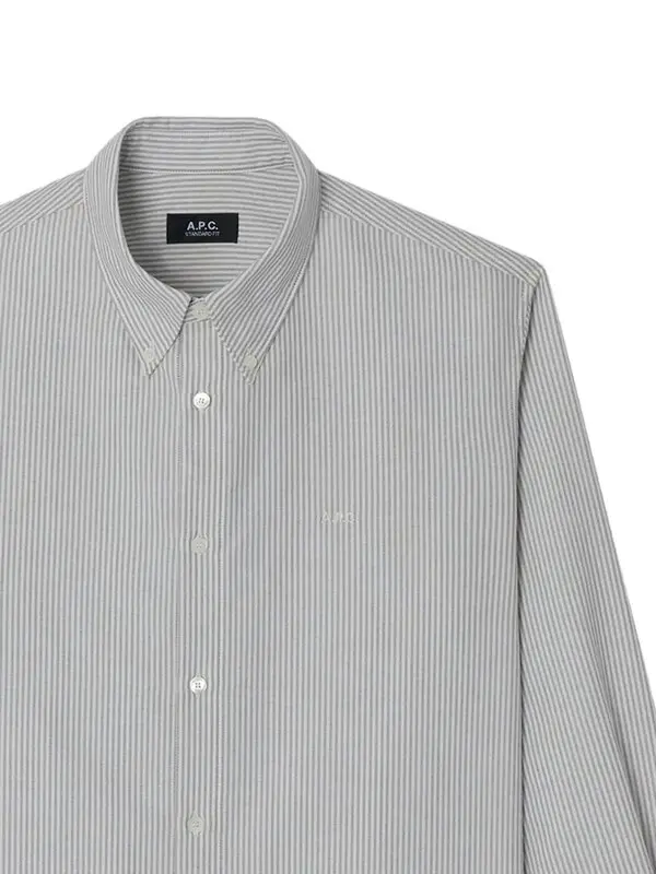 A.p.c. Striped Long-sleeve Shirt