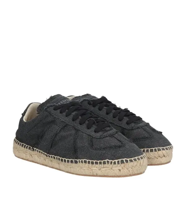 MAISON MARGIELA Solid Color Canvas Platform Shoes